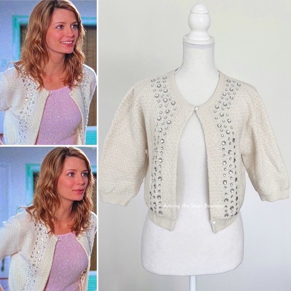 Sweaters | Aso Marissa Cooper In The Oc Rare Early 200s Rhinestone Crop ...